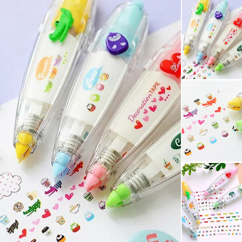 DIY Cute Animals Press Type Decorative Pen – luckstart